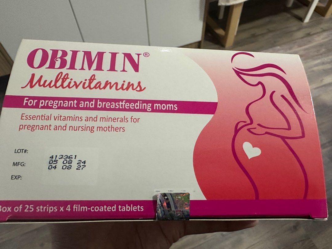 Obimin 86 tablets expiry: 4 Aug 2027 (Box: 25 strips x 4), Health ...