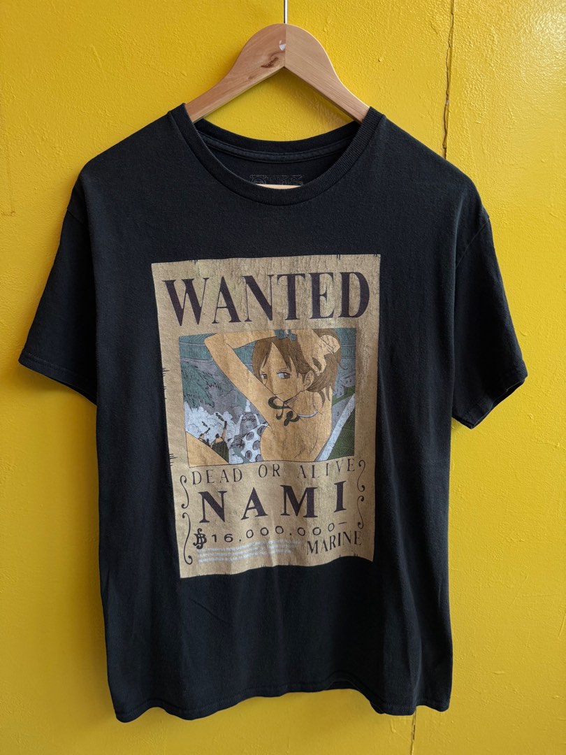 One Piece Nami Bounty Photo Tee Black, Men's Fashion, Tops & Sets ...