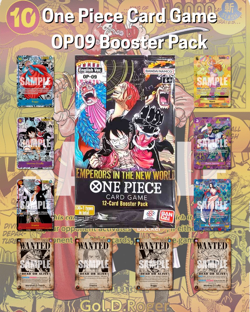 OPCG One Piece Card Game OP09 English Version Booster Pack, Hobbies & Toys, Toys & Games on ...