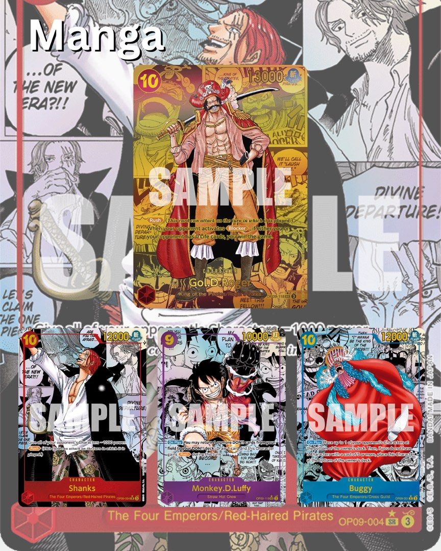 OPCG One Piece Card Game OP09 English Version Booster Pack, Hobbies ...