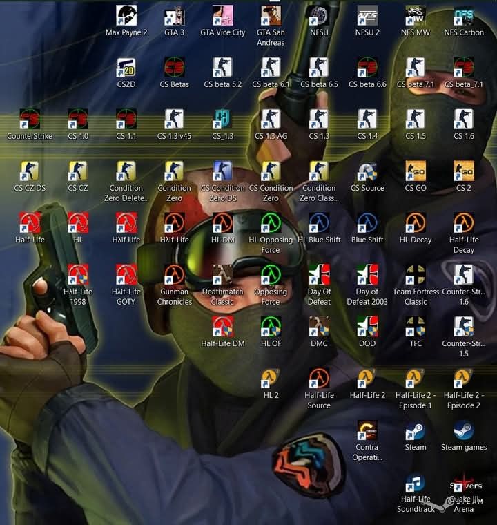 PC COUNTER-STRIKE 1.3 1.6 and other CS versions and other PC games GTA ...