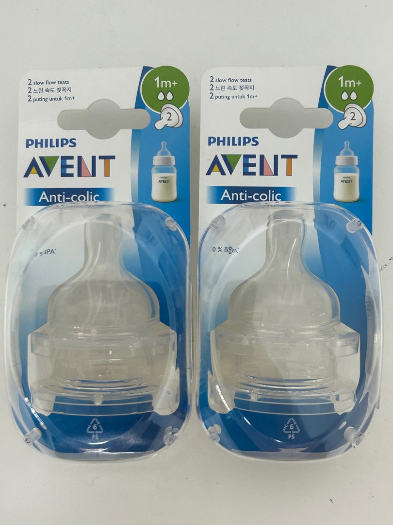 Philips Avent teat, Anti-Colic type for 1m+, Babies & Kids, Nursing ...