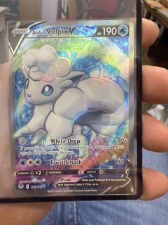 Alolan Vulpix V Full Art Pokemon Card, Hobbies & Toys, Toys & Games on Carousell