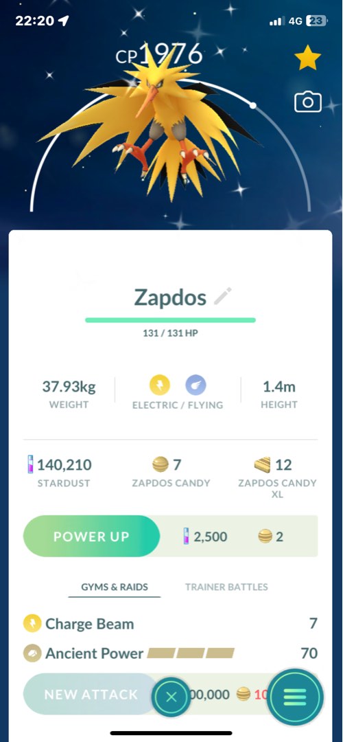 POKEMON GO [ ZAPDOS ], Video Gaming, Gaming Accessories, In-Game ...