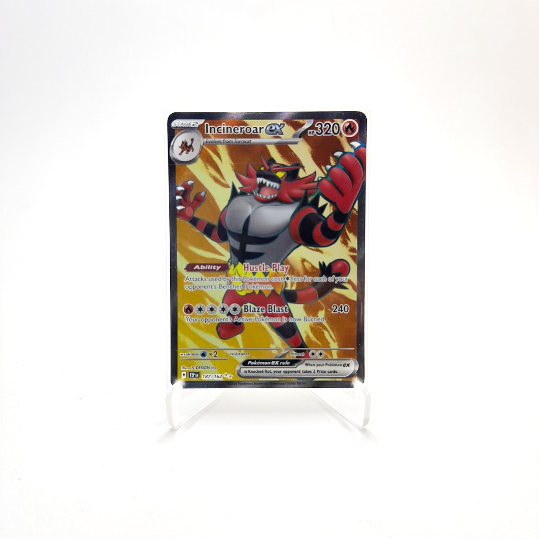 Pokemon TCG - Incineroar ex - 187/162 - Full Art Secret Rare (Read ...