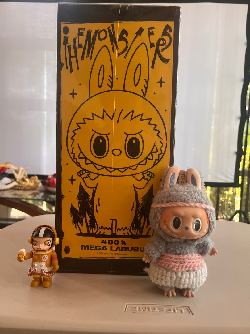 POPMART Mega Labubu 400% Sketch, Hobbies & Toys, Toys & Games on Carousell