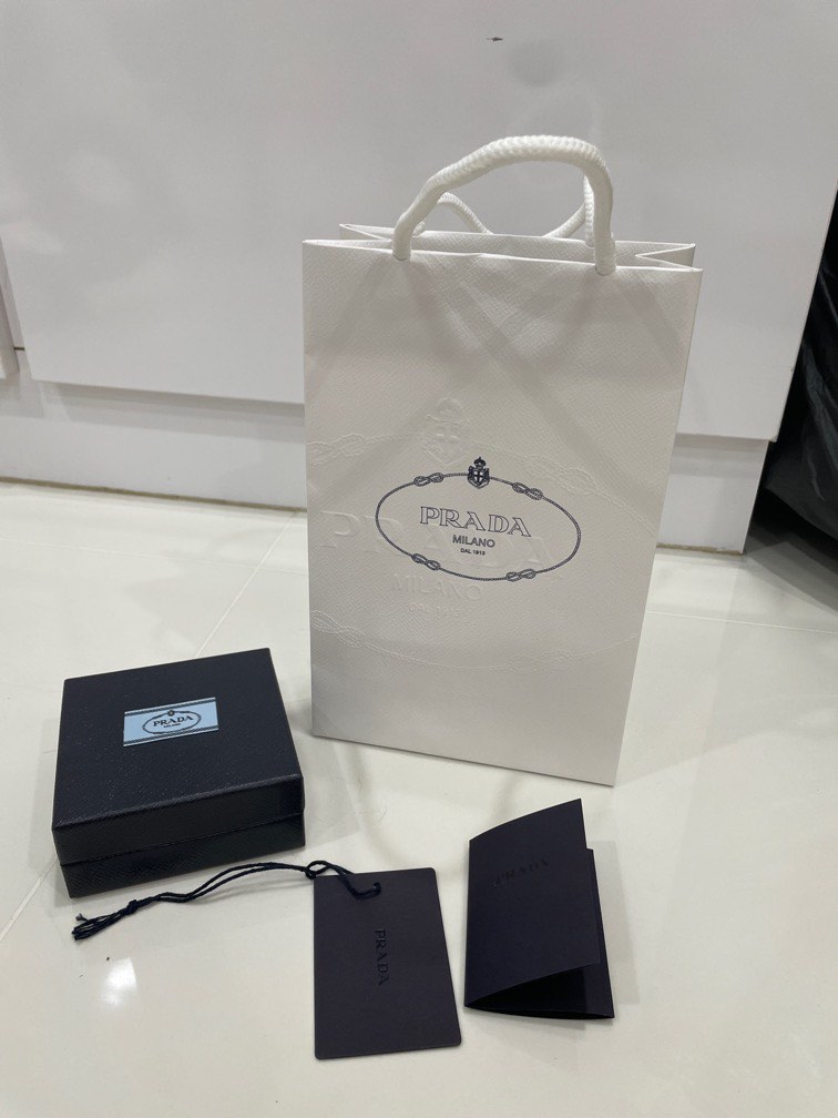 PRADA box & paper bag, Luxury, Accessories on Carousell