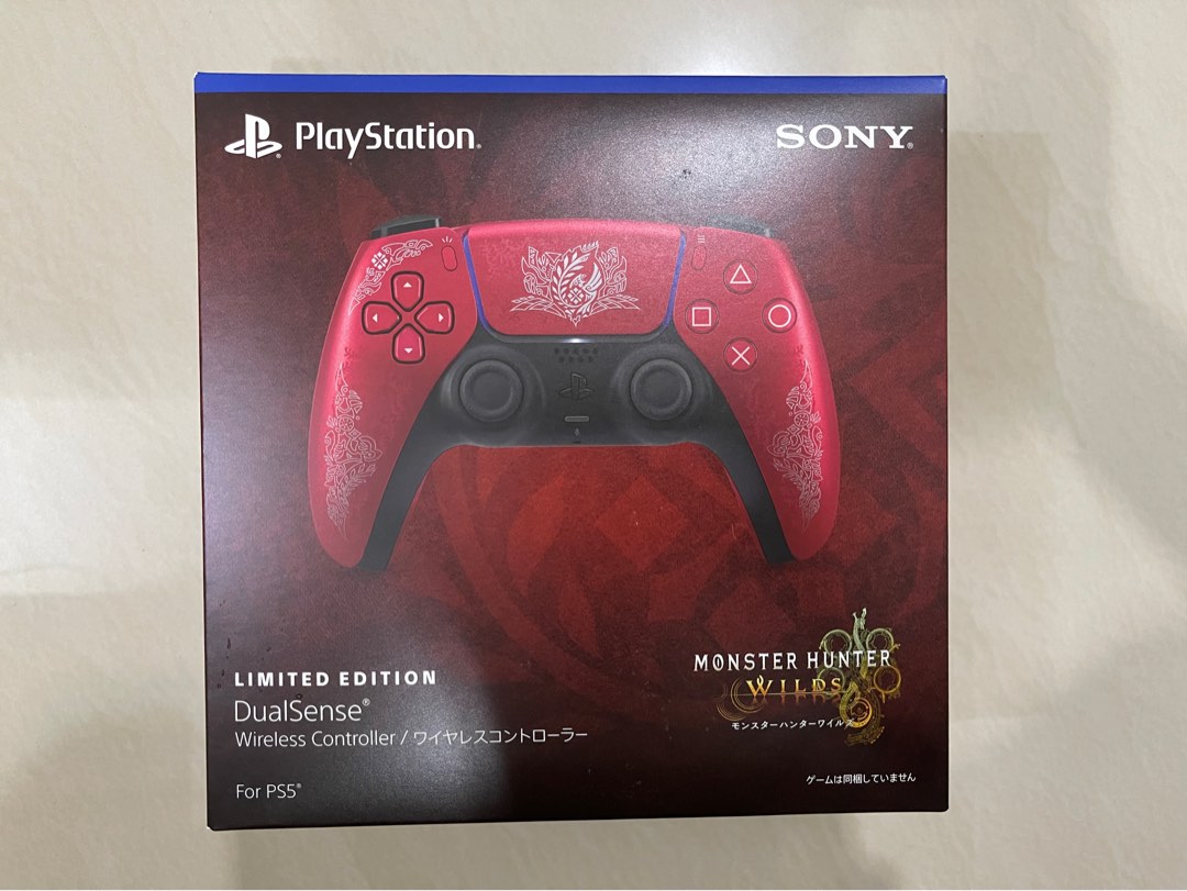 PS5 Dualsense Controller Monster Hunter Wild Limited Edition, Video ...