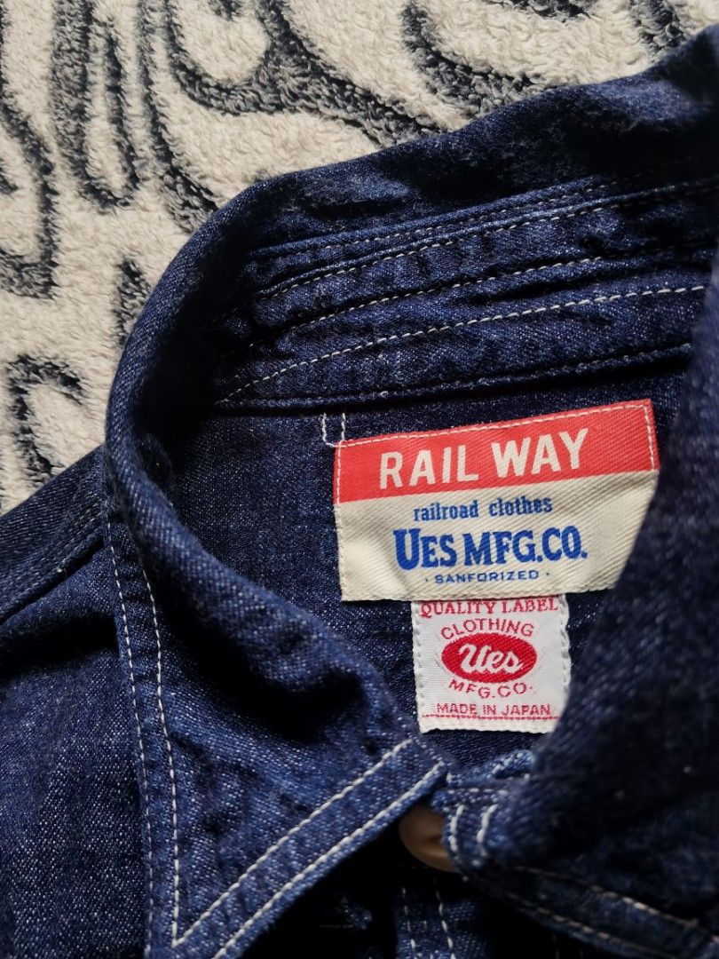 RAIL WAY - UES MFG.CO WORK SHIRT SELVEDGE SANFORIZED (MADE IN JAPAN ...