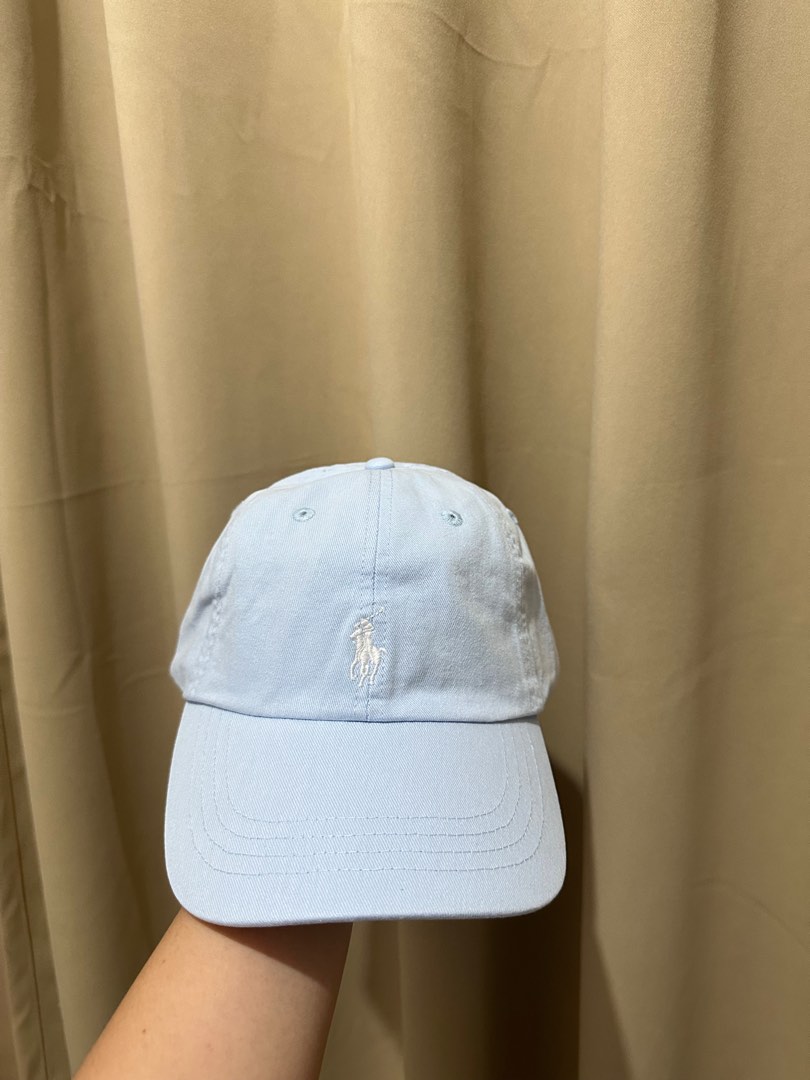 RL CAP - LIGHT BLUE WHITE PONY, Women's Fashion, Watches & Accessories ...