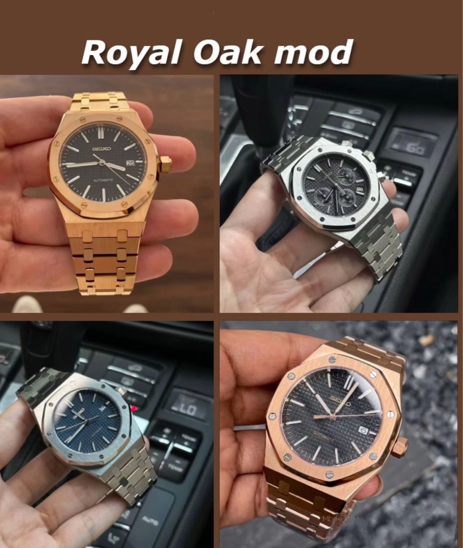 Royal oak mods Seiko mod custom watch, Men's Fashion, Watches ...