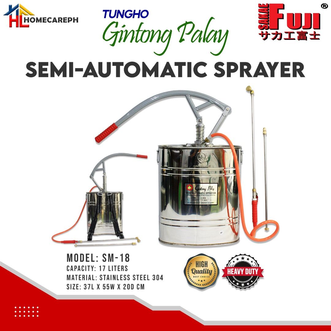 Sakae Fuji Gintong Palay Tungho Semi-Automatic Sprayer SM-18 ...