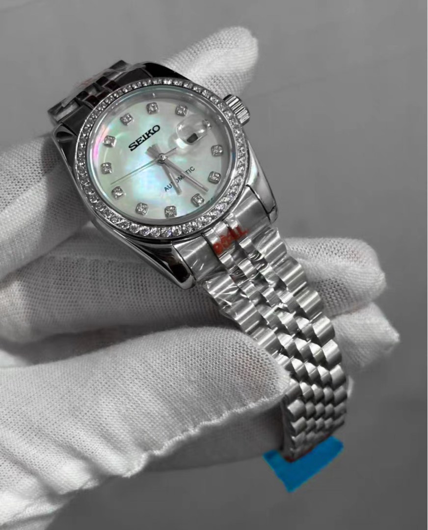 Seiko Mod custom datejust ladies 31mm 26mm, Women's Fashion, Watches ...
