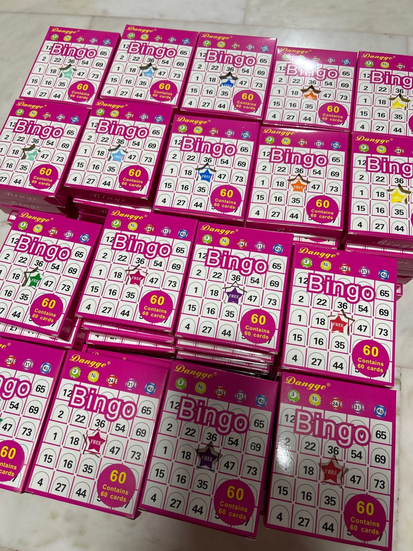 [new stocks] Bingo Cards (box of 60), Hobbies & Toys, Toys & Games on ...