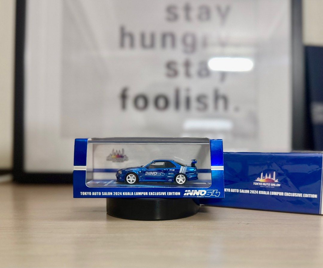 (Signed) INNO64 1/64 NISSAN GT-R (R34) V-Spec - TASKL 2024 Exclusive ...