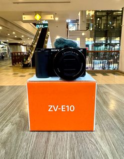 Sony ZVE10 / ZV-E10 With Kit, Photography, Cameras on Carousell