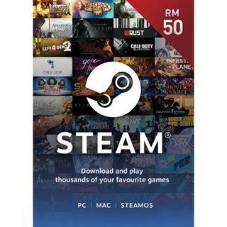steam wallet rm50, Video Gaming, Gaming Accessories, Game Gift Cards ...