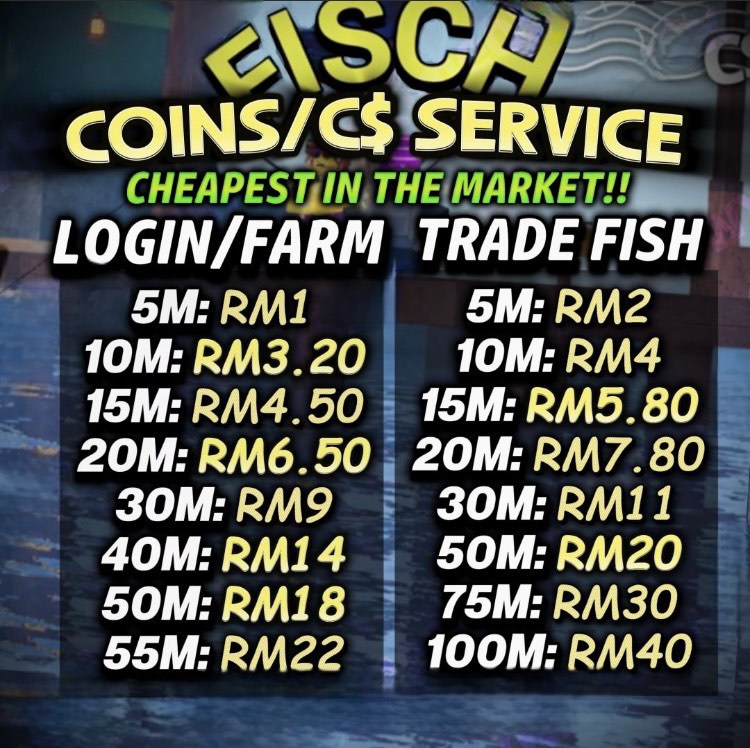 ‼️‼️SUPER CHEAP FISCH COIN SERVICE‼️‼️, Video Gaming, Gaming ...