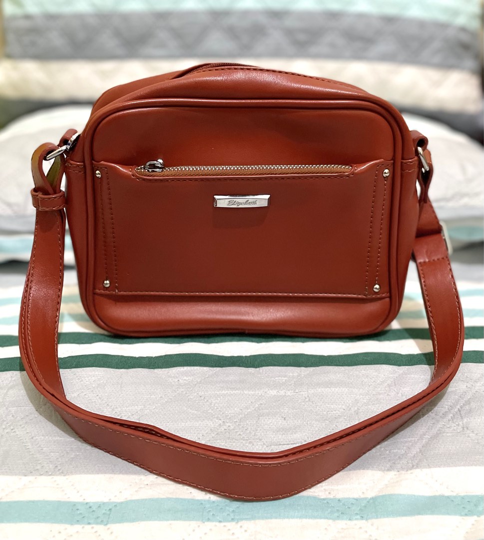 Tas Elizabeth Sling Bag, Tas Muat Banyak, Tas Daily, Tas Maroon, Tas ...