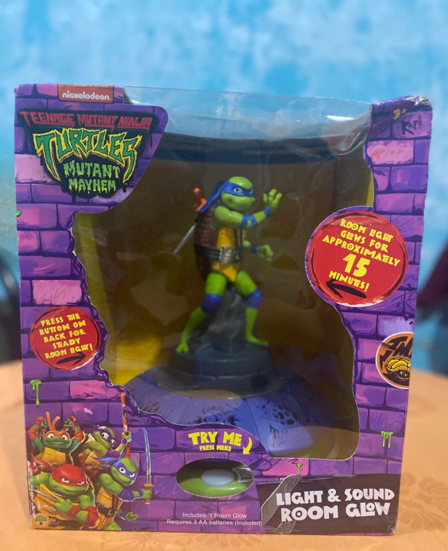 Teenage Mutant Ninja Turtles Mutant Mayhem Light and Sound Room Glow ...
