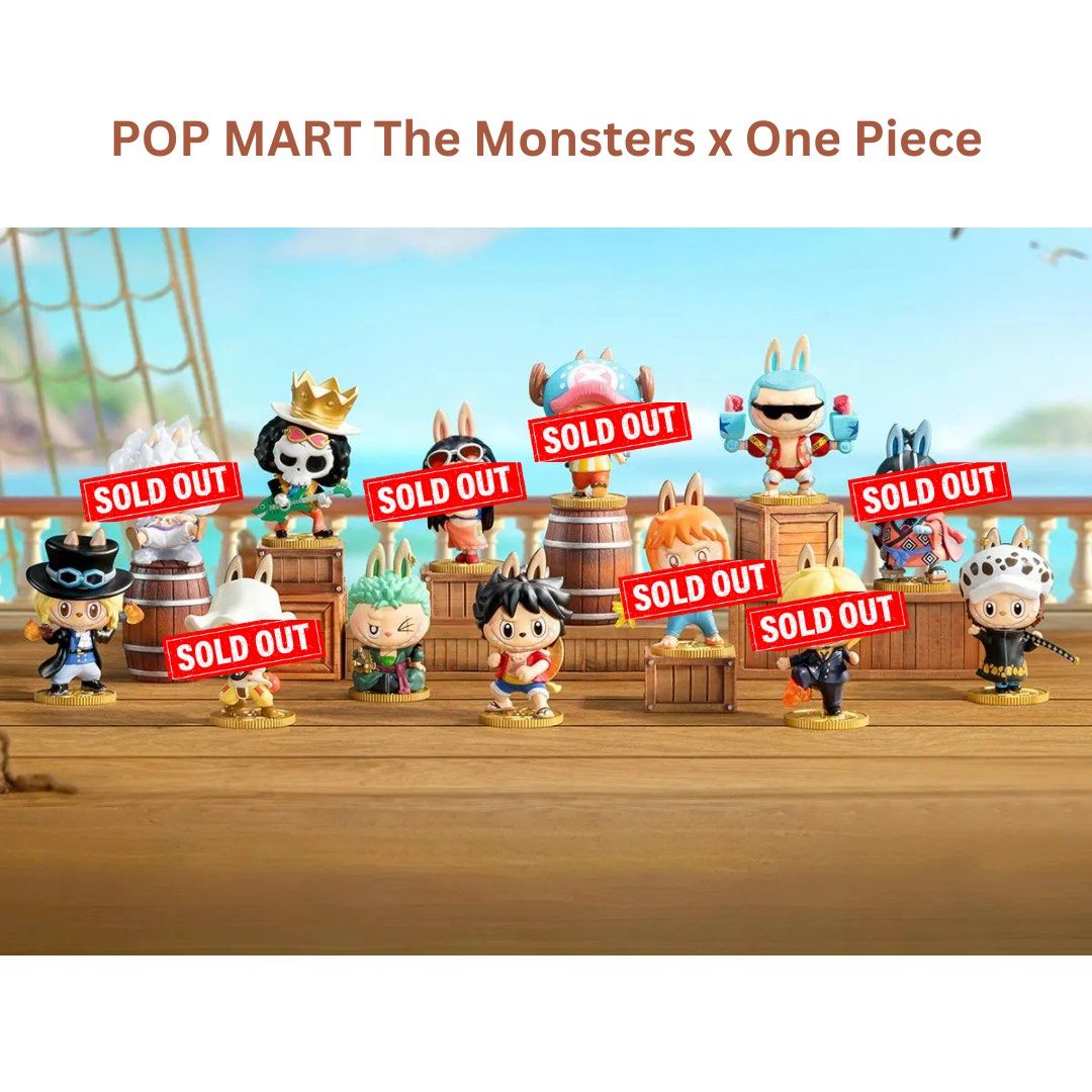 The Monsters x One Piece Labubu Luffy Zoro Franky Brook Sabo, Hobbies ...