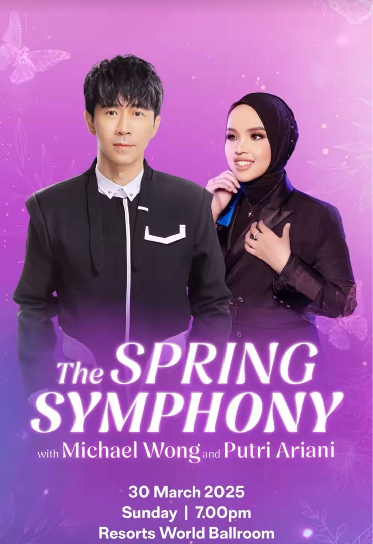 The Spring Symphony with Michael Wong and Putri Ariani Concert @ RWS, Tickets & Vouchers, Event ...