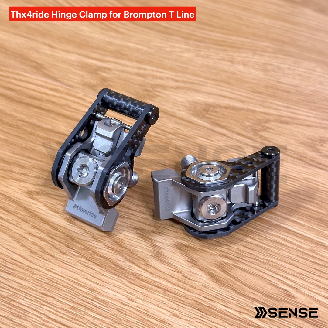Thx4ride Quick Release Titanium Hinge Clamp for Brompton A C P T Line ...