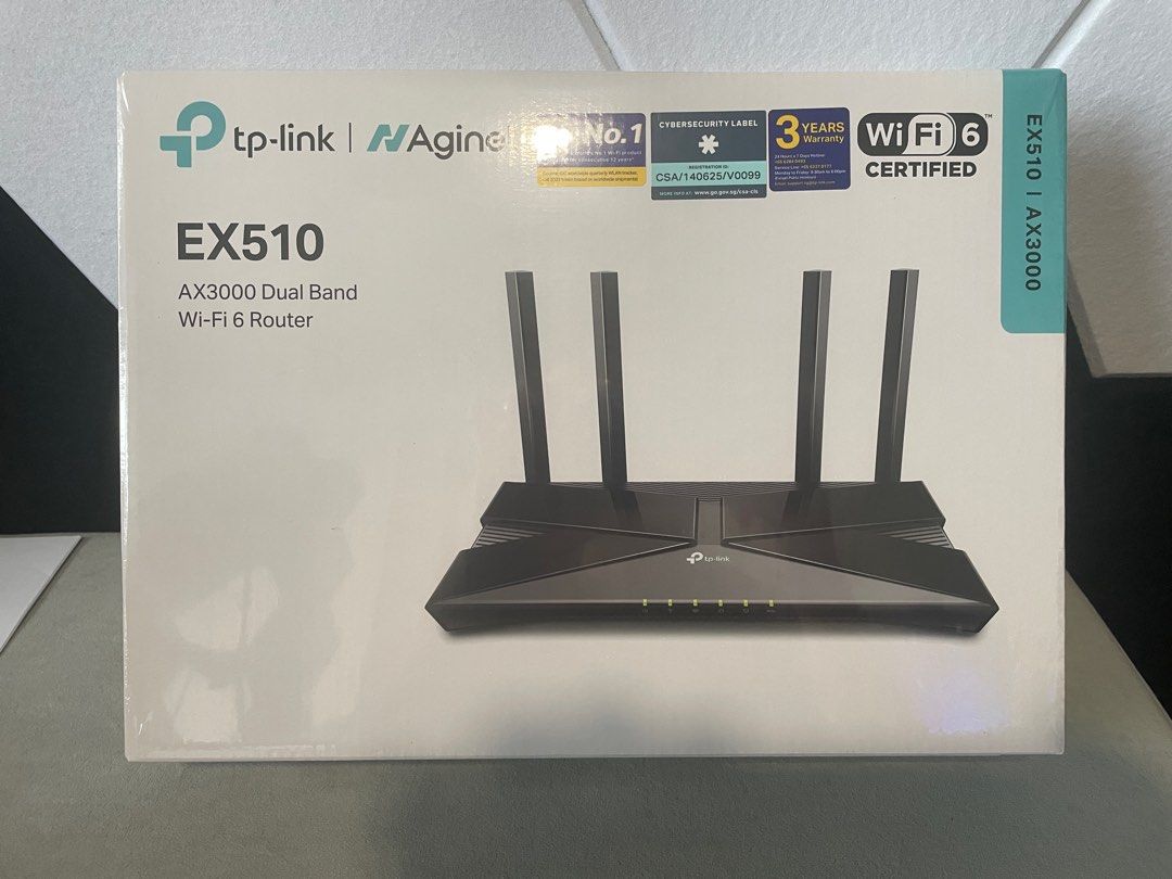 TP-Link Wifi Router EX510 AX3000 Dual Band, Computers & Tech, Parts ...