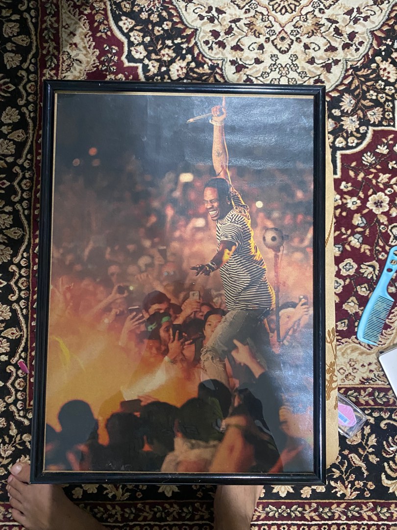 travis scott poster, Furniture & Home Living, Home Decor, Frames ...