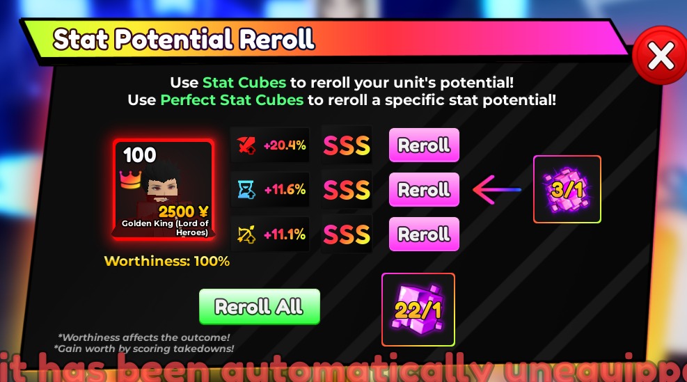 TRIPLE SSS STATS ANIME ADVENTURES, Video Gaming, Video Games, Others on ...