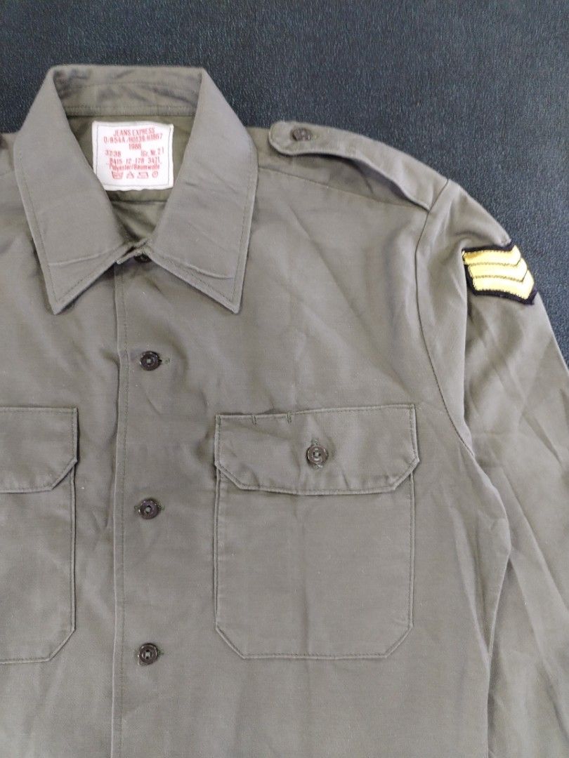Vintage Military Army 80s Jacket, Men's Fashion, Coats, Jackets and ...