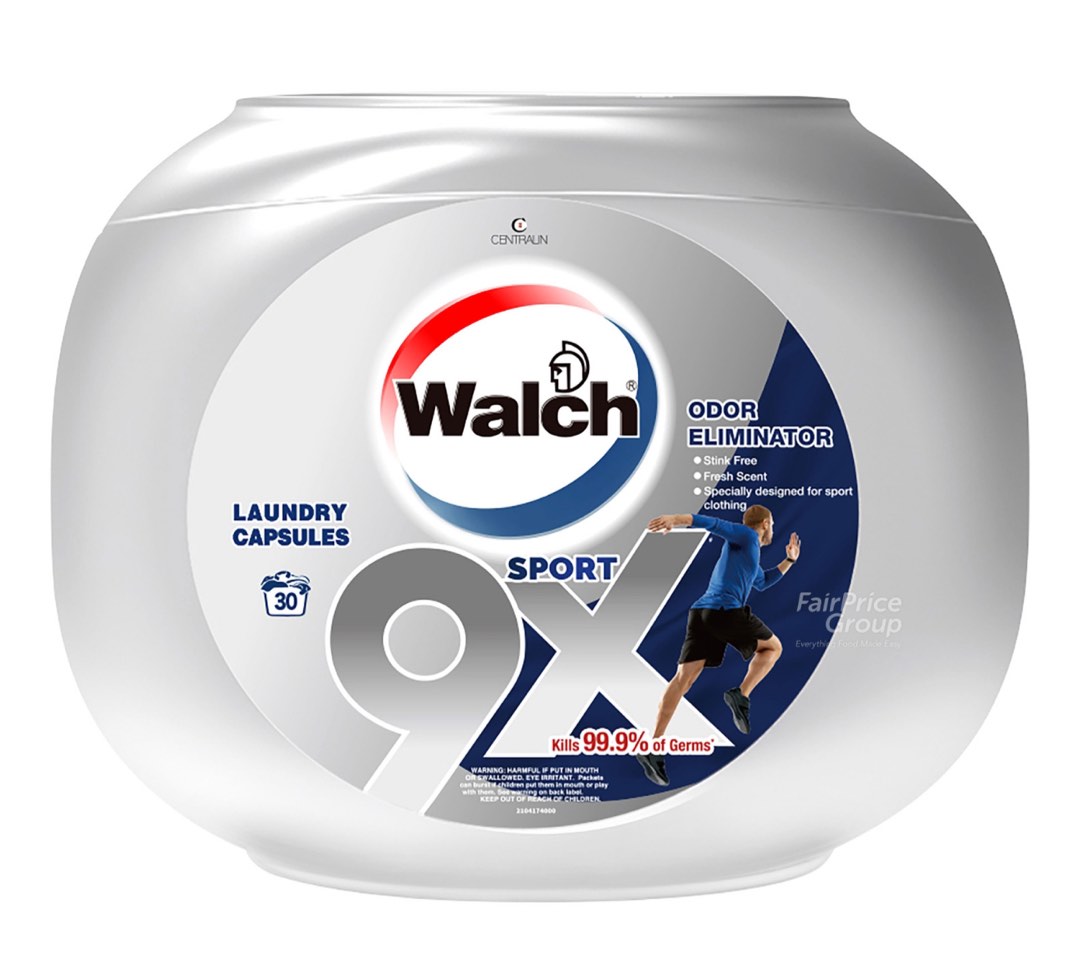 WALCH Laundry capsules (30), Furniture & Home Living, Cleaning ...