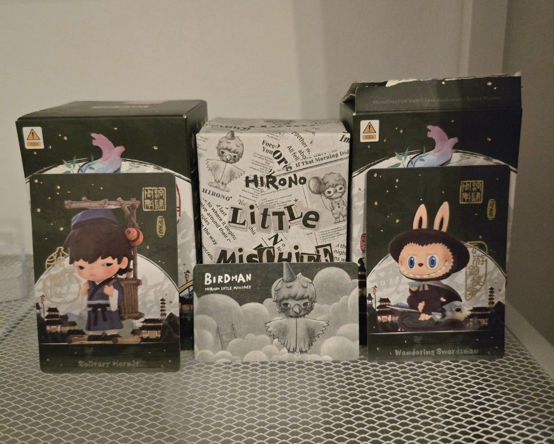 WTS Hirono Solitary Hermit, Birdman and Labubu Wandering Swordsman from ...
