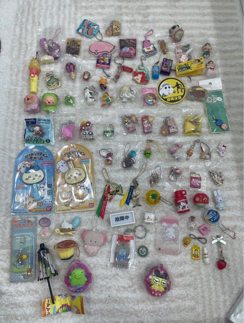 wts wtt assorted Japanese trinkets miniatures charms keychains gashapon ...
