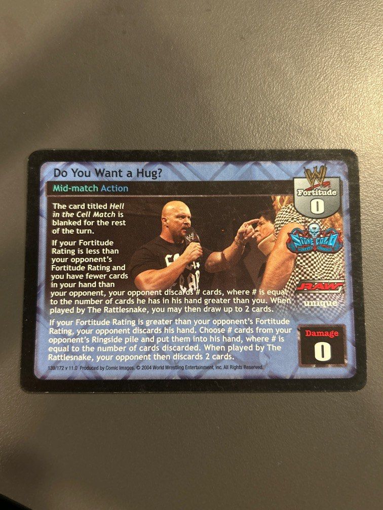 WWF/WWE RAW DEAL - Do You Want a Hug?, Hobbies & Toys, Toys & Games on ...