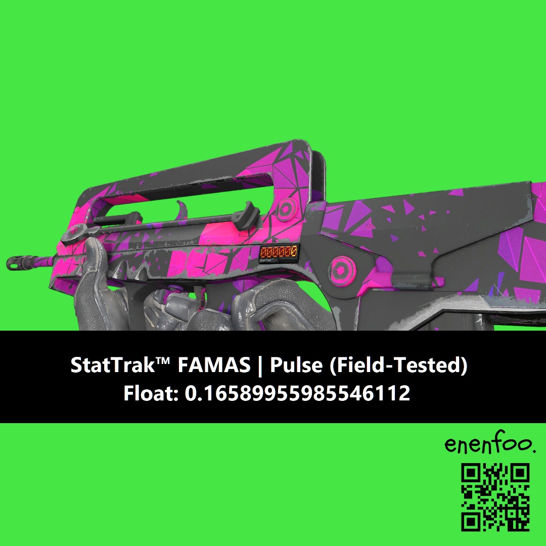 (0.16FV) ST FAMAS PULSE FT FIELD TESTED CS2 SKINS KNIFE ITEMS CSGO ...