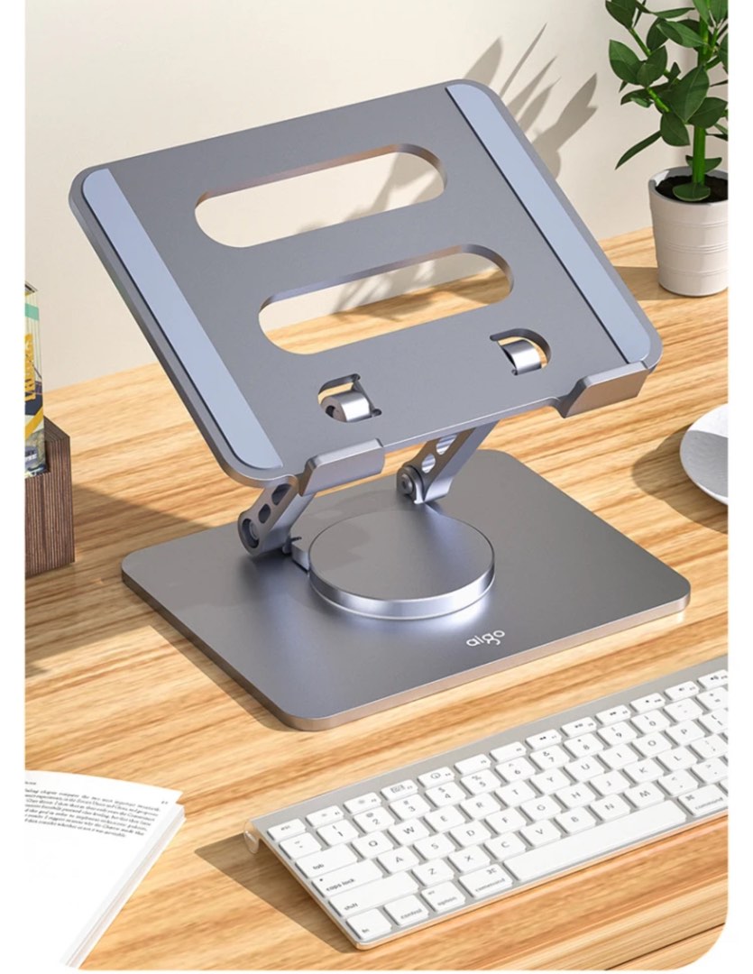 Aigo 360 Degrees Laptop Stand Holder Adjustable, Ergonomic Desktop ...