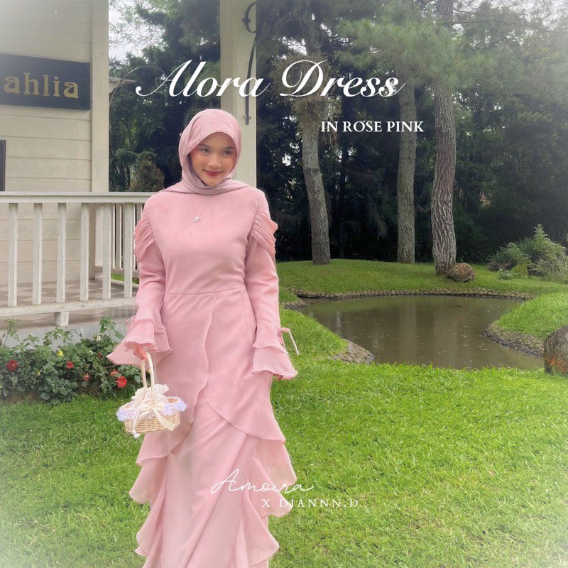 (New) ALORA DRESS x diannn.d foto asli slide terakhir| Coquette Ribbon ...