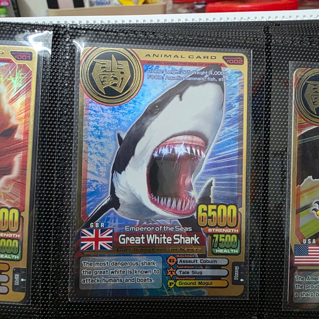 Animal Kaiser Plus 2025 Gold Cards - Left Great White Shark, Hobbies ...