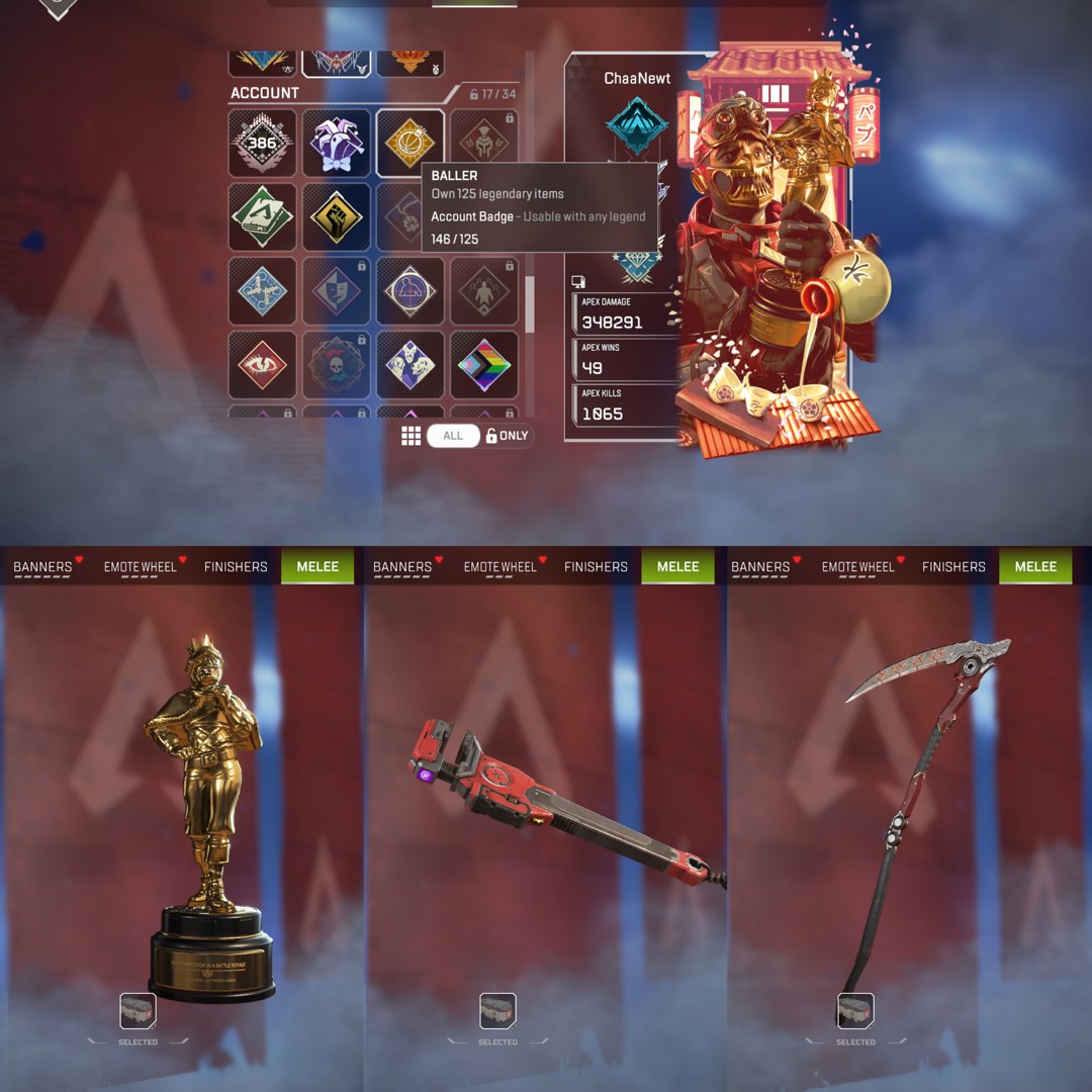 APEX LEGENDS REVENANT,RAMPART,MIRAGE HEIRLOOM, Video Gaming, Video ...