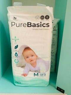 Applecrumby Pure Basics Simple Clean Diapers Tape S, Babies & Kids ...