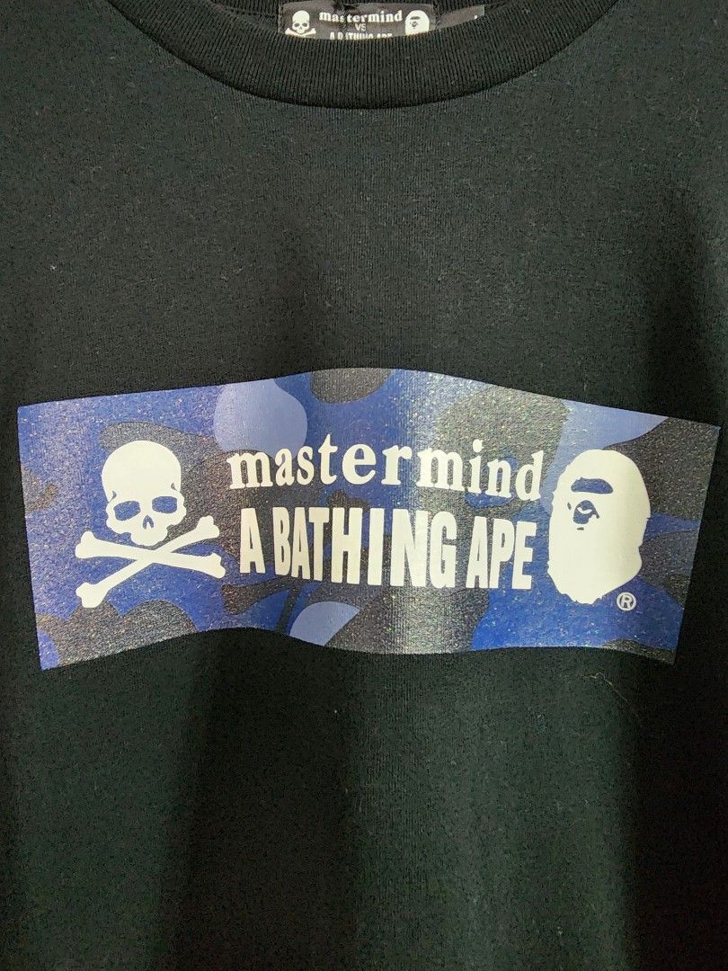 Bape x Mastermind Japan Box Logo T-Shirt, Men's Fashion, Tops & Sets ...
