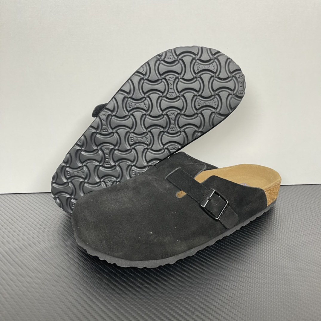 Birkenstock Boston Clog Black, Men's Fashion, Footwear, Slippers ...