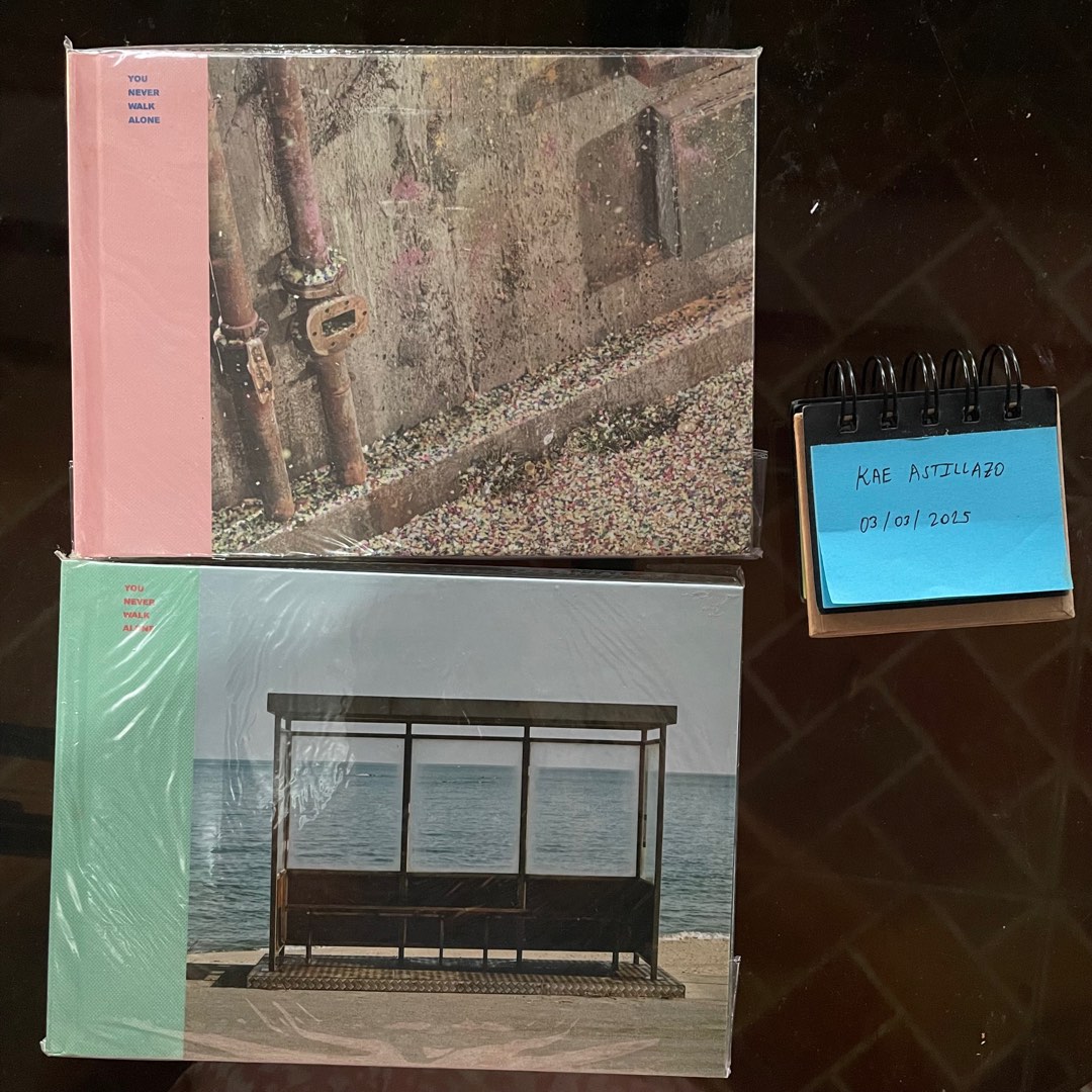 BTS YNWA you never walk alone album mint & pink versions, Hobbies ...