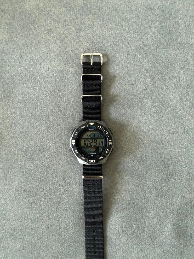 Casio WS1100H - Digital Watch with Tide Graph & Moon Phase, Men's ...