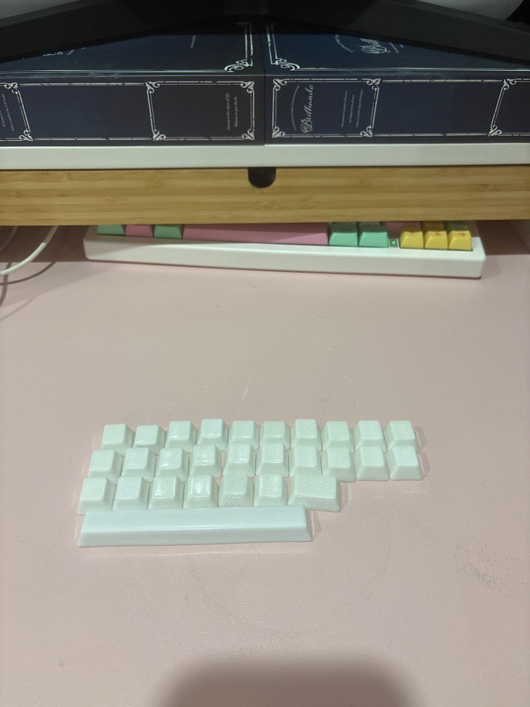 Cerakey White Crazed Ceramic Keycaps Alpha Set, Computers & Tech, Parts ...