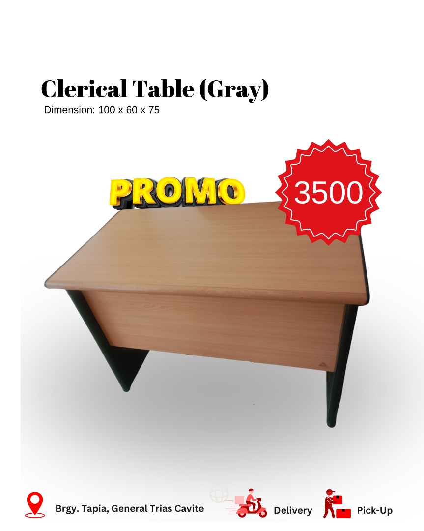 OFFICE TABLE - Clerical Table (Brown) Moduclasse Brand, Furniture ...
