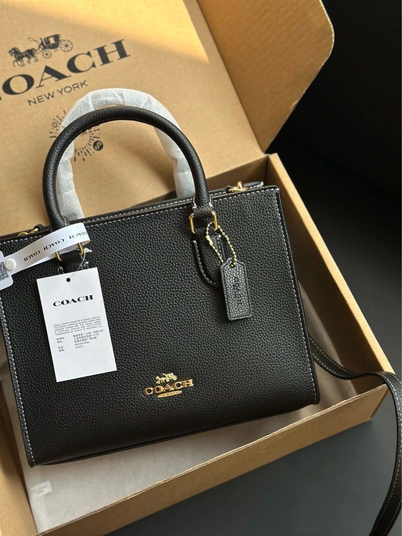 COACH Maggie Small Tote in Blocked CY668 Black Outlet NEW, Luxury, Bags ...