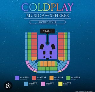 Coldplay Concert on 12 April 2025 (Hong Kong Kai Tak Stadium), 門票＆禮券 ...