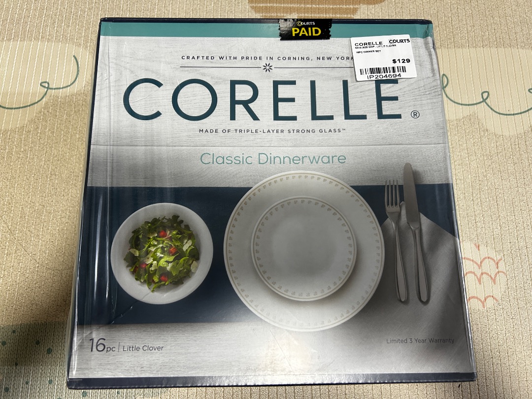 Corelle Classic Dinnerware, Furniture & Home Living, Kitchenware ...